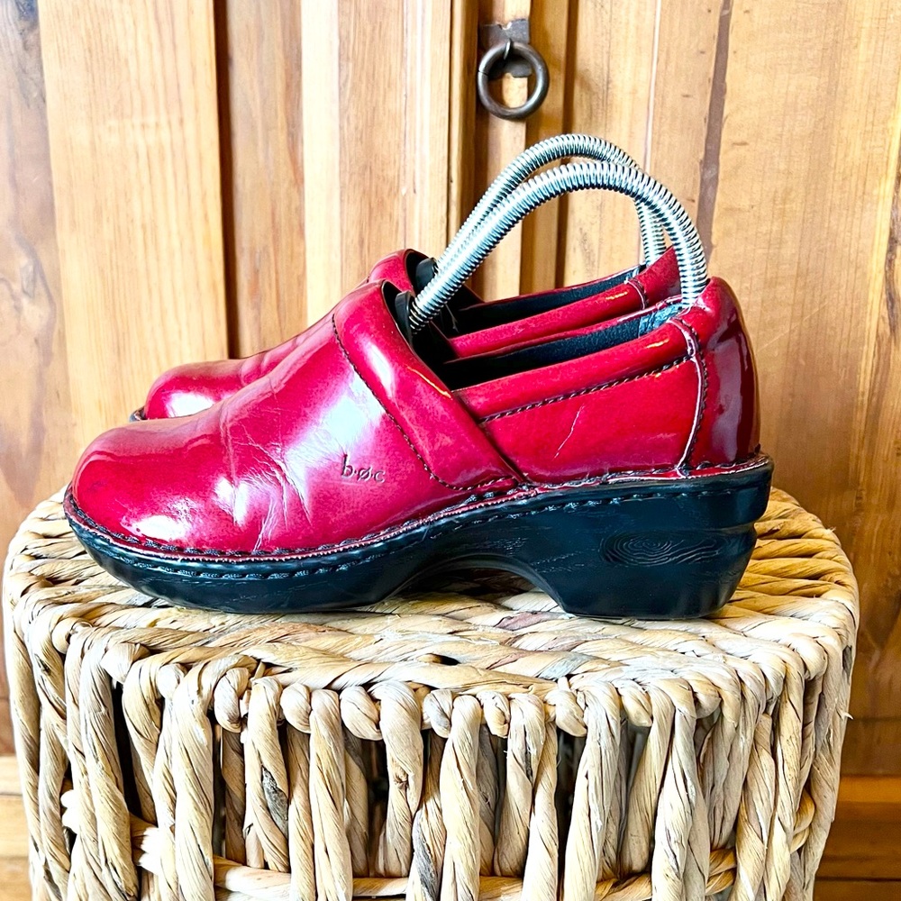 Boc Women’s Red Patent Leather Peggy Clogs Shoes Size… - Gem